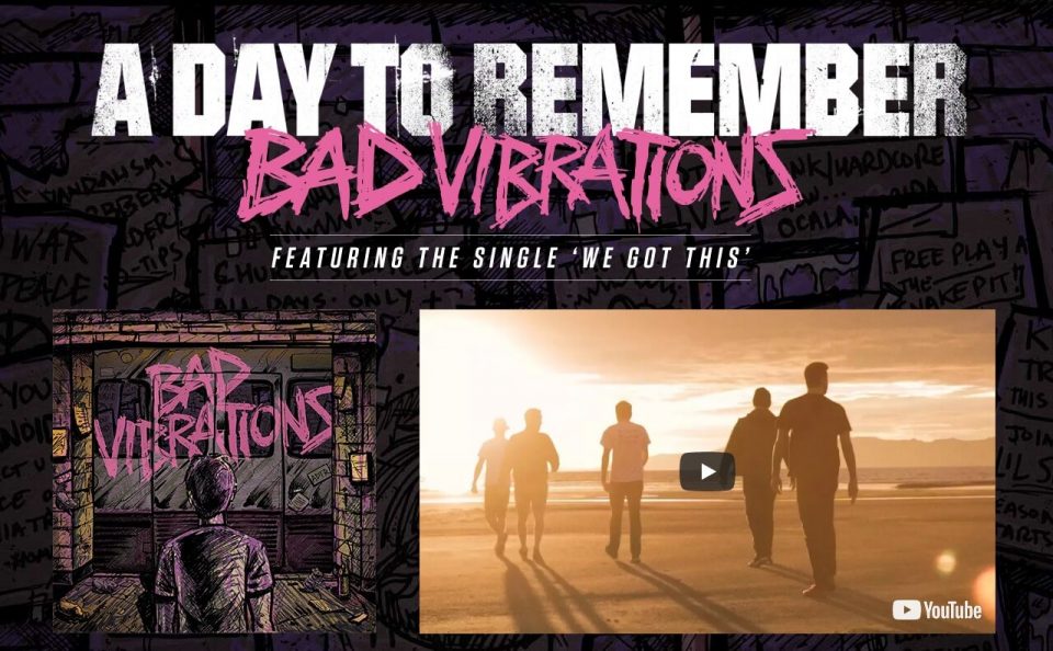 A Day To Remember | Bad Vibrations Out Now | MUSIC WEB CLIPS - バンド ...