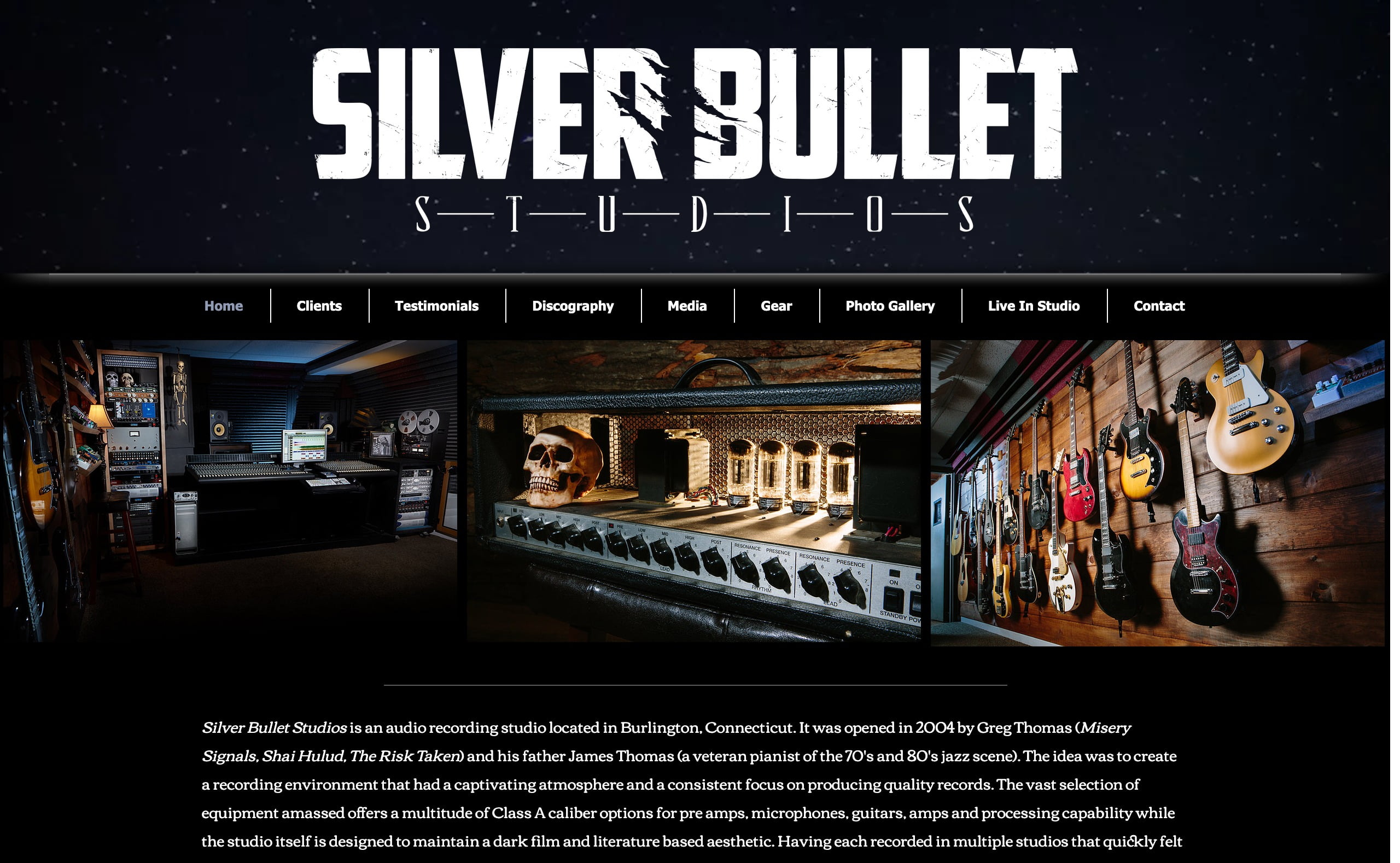 Silver Bullet Studios | MUSIC WEB CLIPS - バンド・アーティスト・音楽関連のWEBデザイン ギャラリーサイト