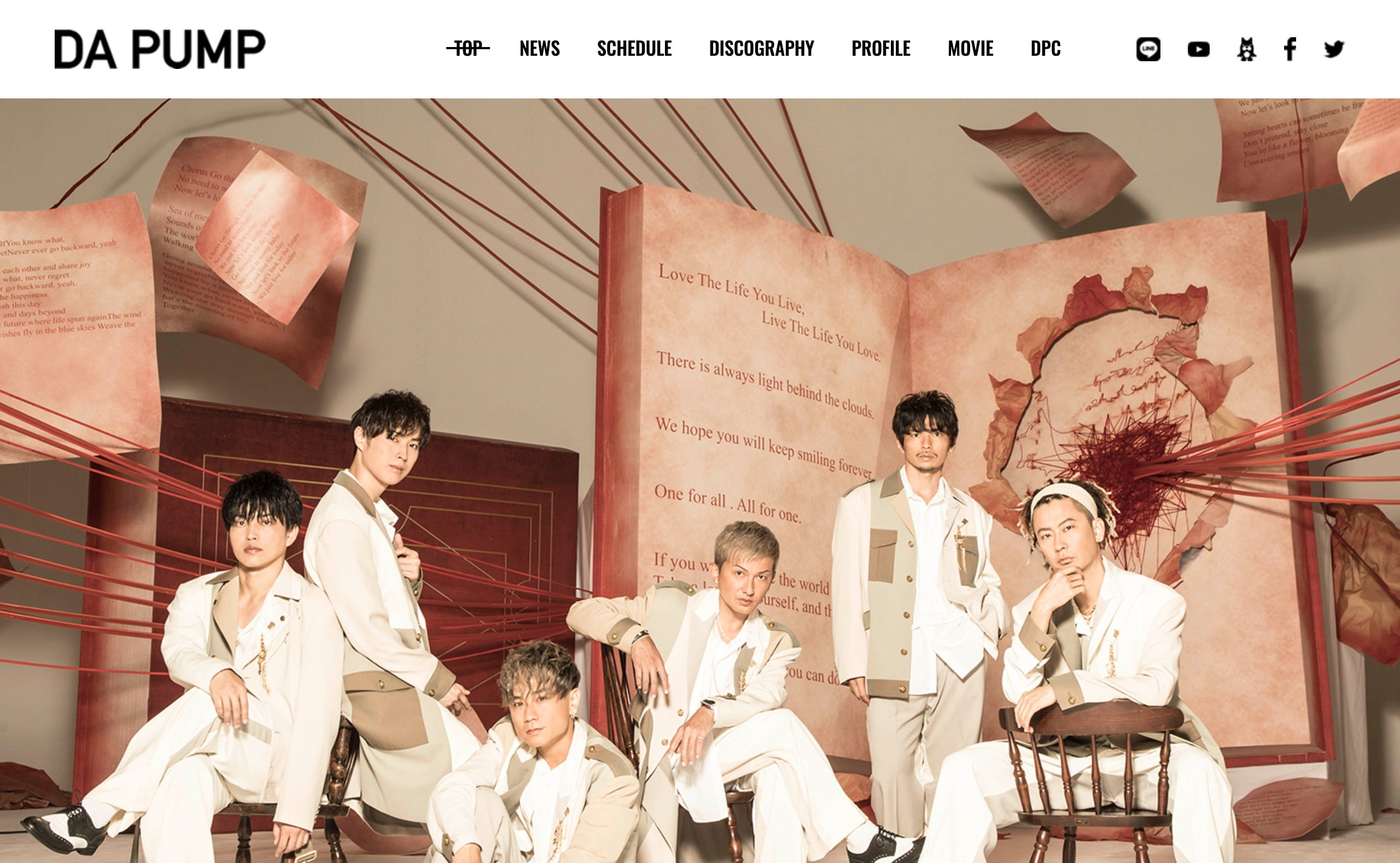 DA PUMP OFFICIAL WEBSITE | MUSIC WEB CLIPS - バンド・アーティスト・音楽関連のWEBデザイン ...