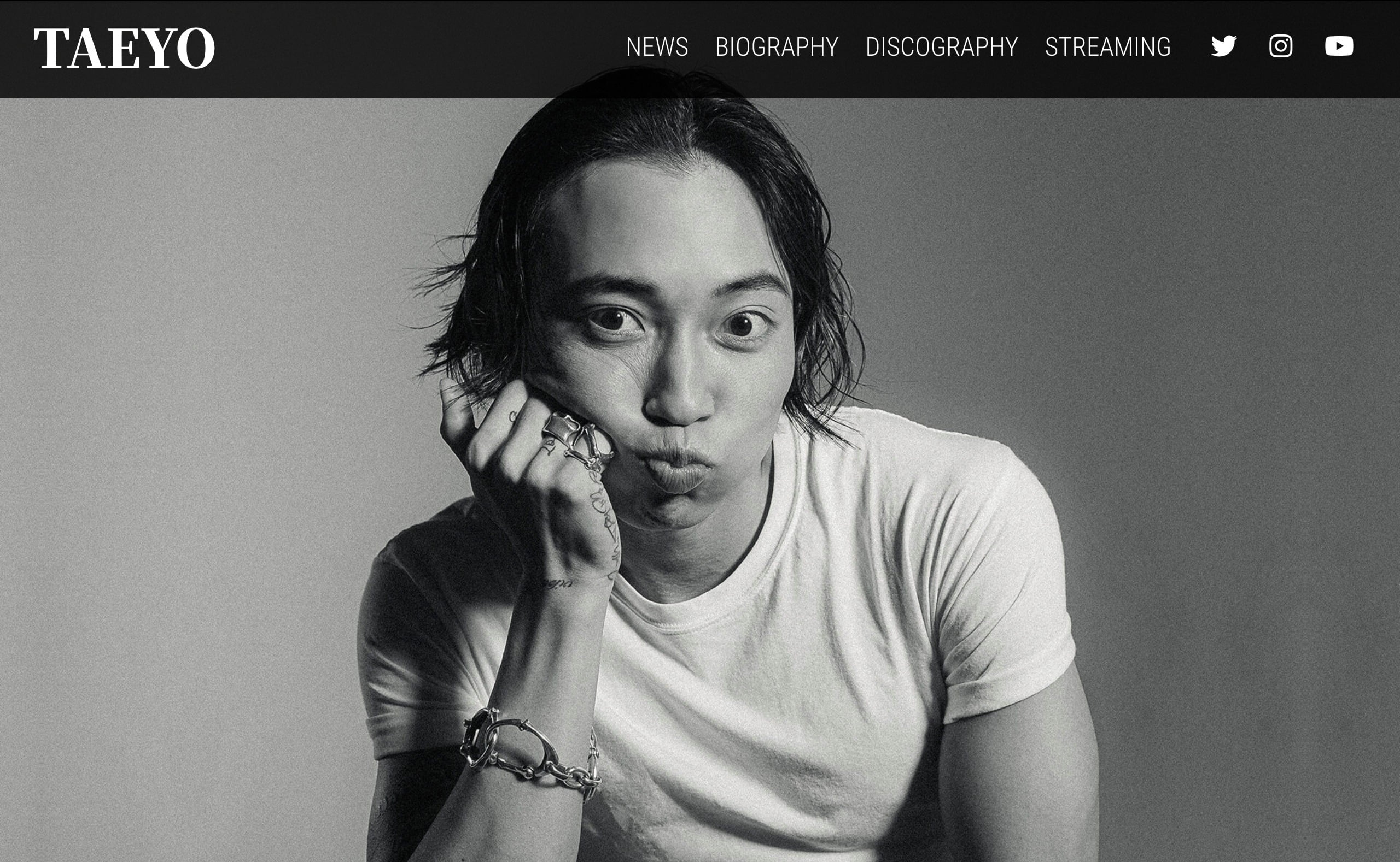 TAEYO Official Website | MUSIC WEB CLIPS - バンド・アーティスト・音楽関連のWEBデザイン ギャラリーサイト