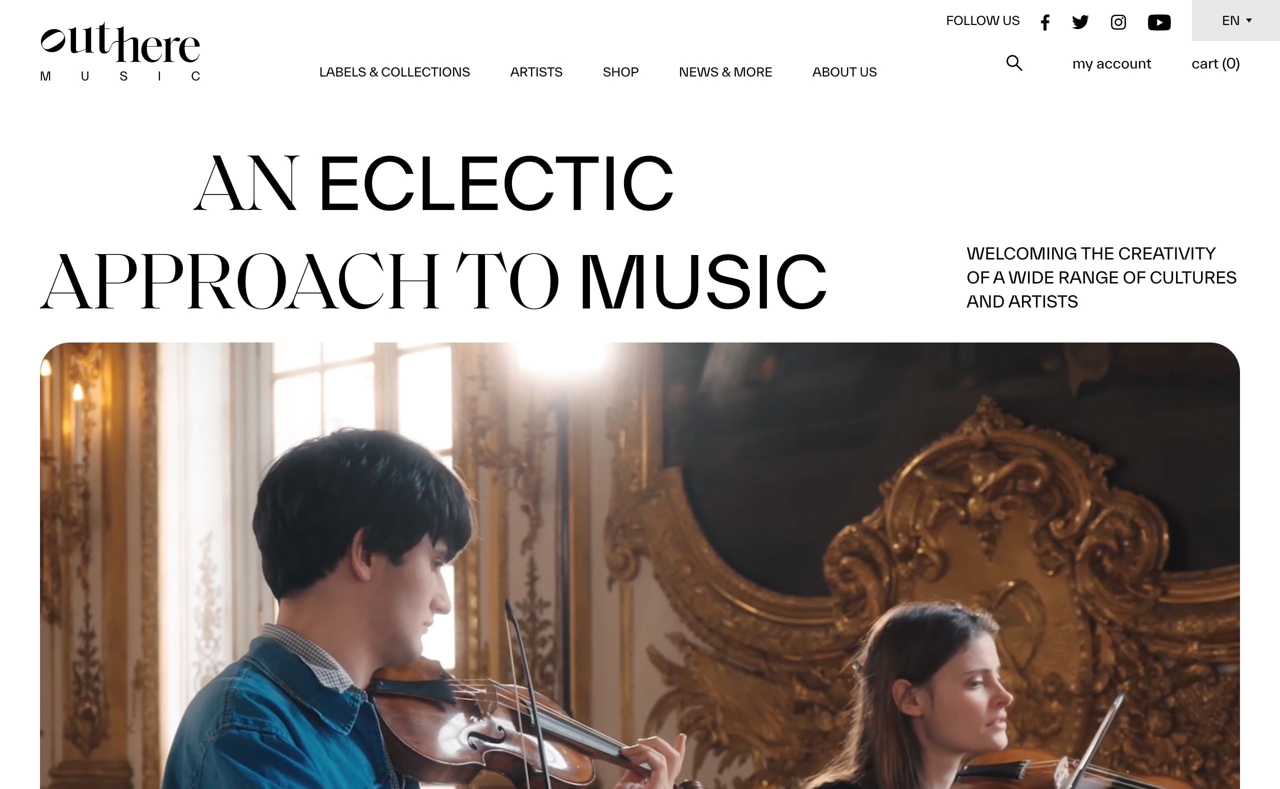 Outhere Music | MUSIC WEB CLIPS - バンド・アーティスト・音楽関連のWEBデザイン ギャラリーサイト