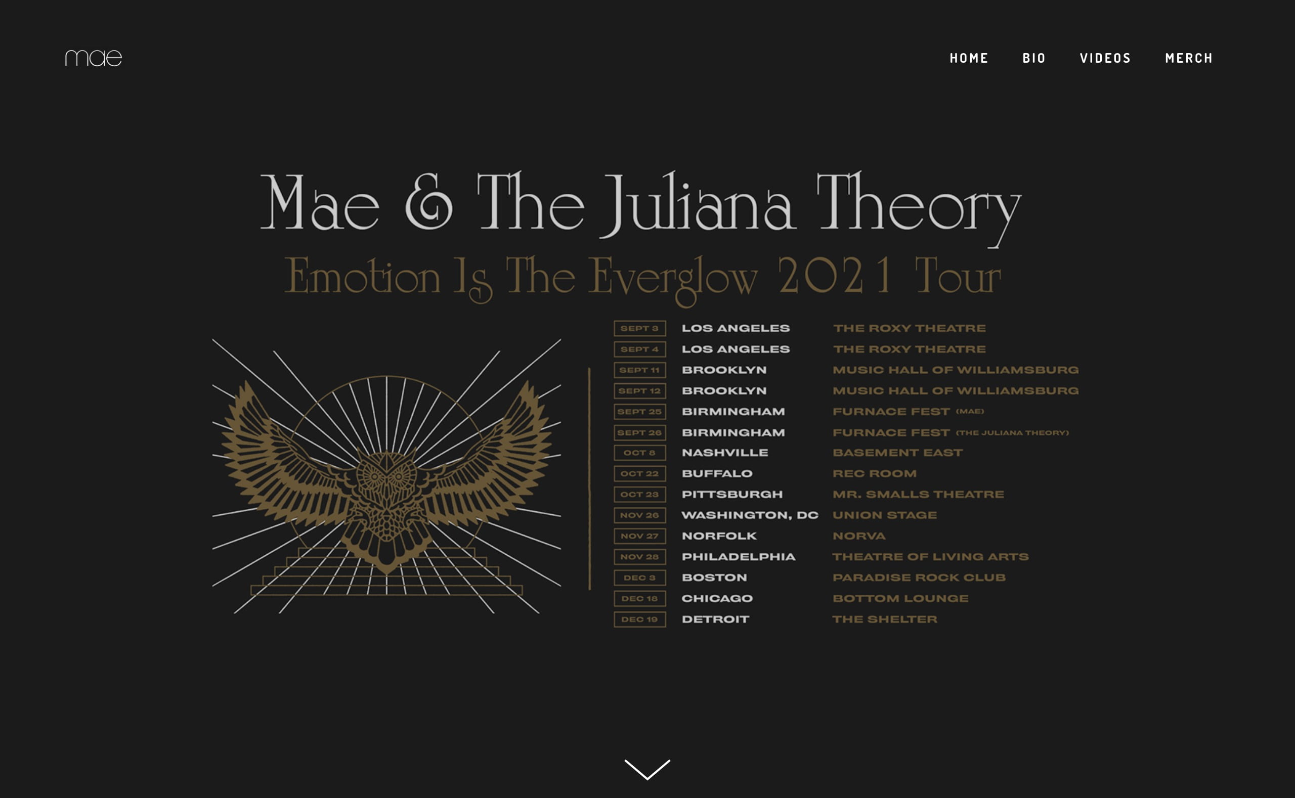 Mae | MUSIC WEB CLIPS - バンド・アーティスト・音楽関連のWEBデザイン ギャラリーサイト