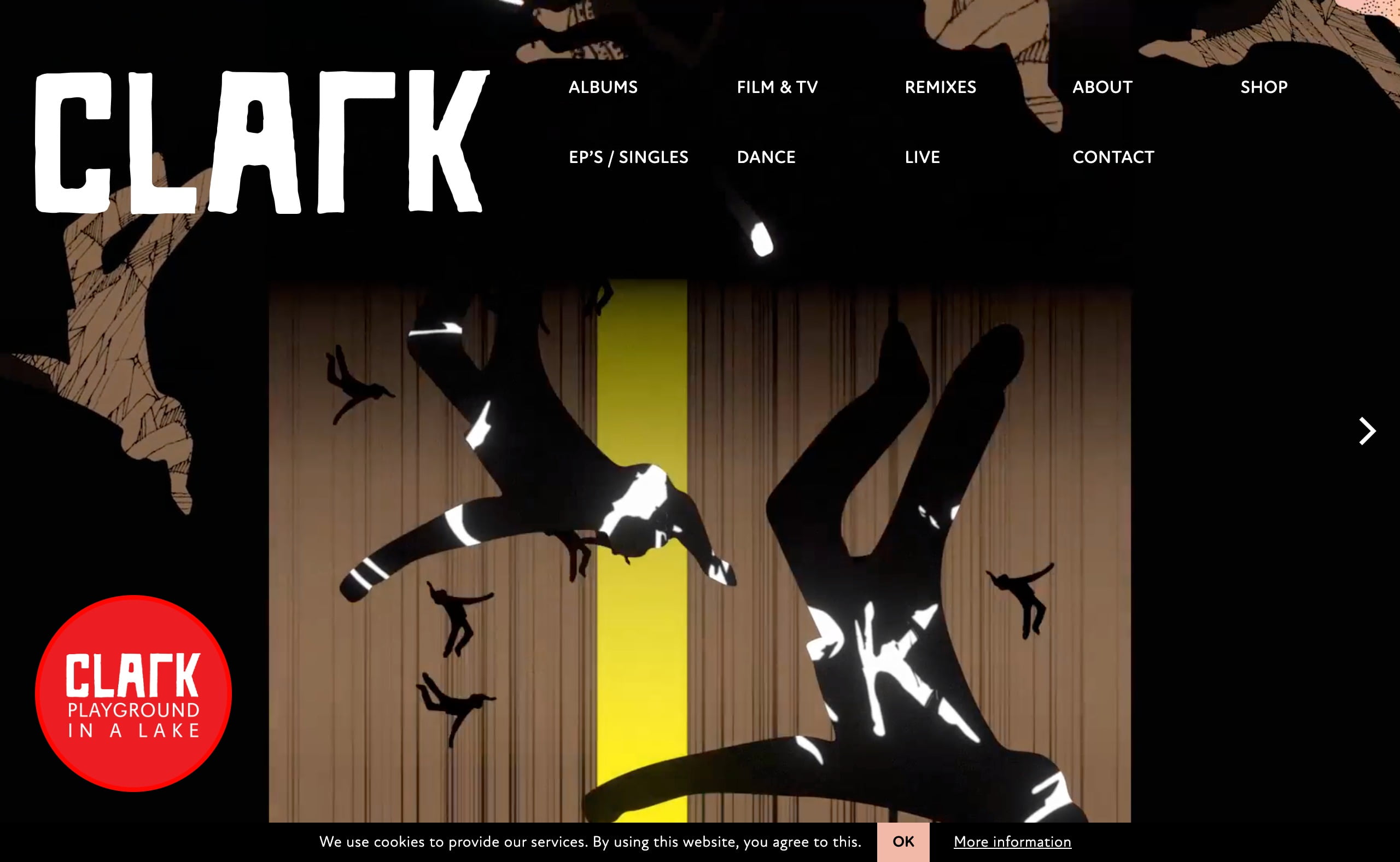 Home • Clark | MUSIC WEB CLIPS - バンド・アーティスト・音楽関連のWEBデザイン ギャラリーサイト