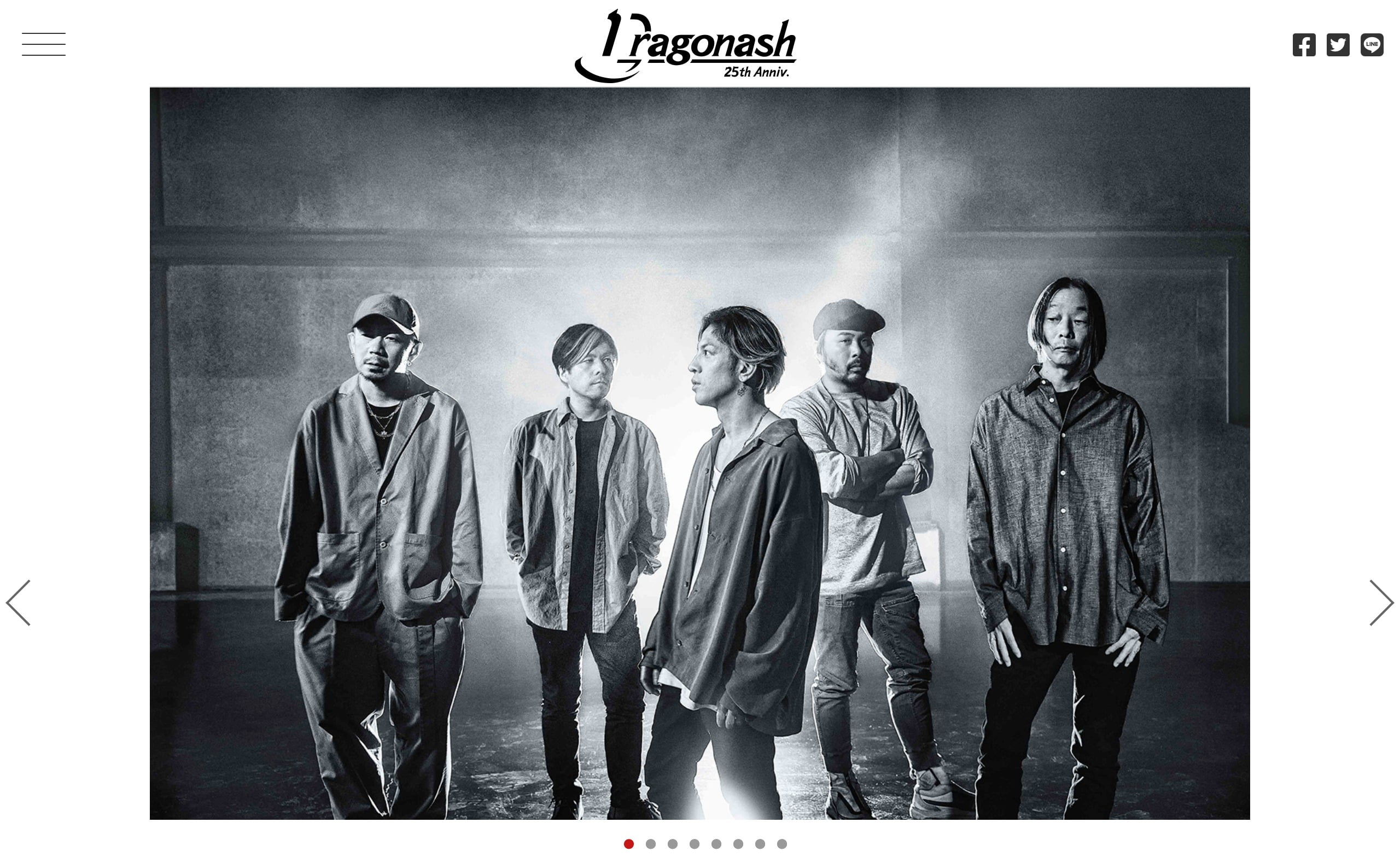 Dragon Ash 25th Anniversary Site | SPECIAL SITE | MUSIC WEB CLIPS - バンド・アーティスト・音楽関連のWEBデザイン ギャラリーサイト