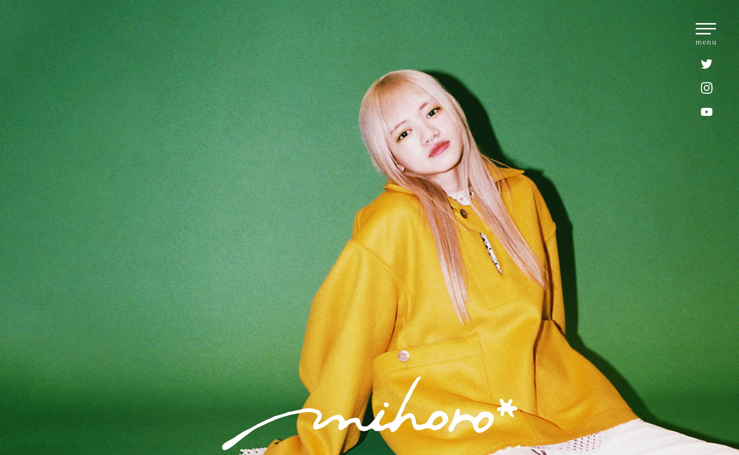 mihoro* | MUSIC WEB CLIPS - バンド・アーティスト・音楽関連のWEBデザイン ギャラリーサイト