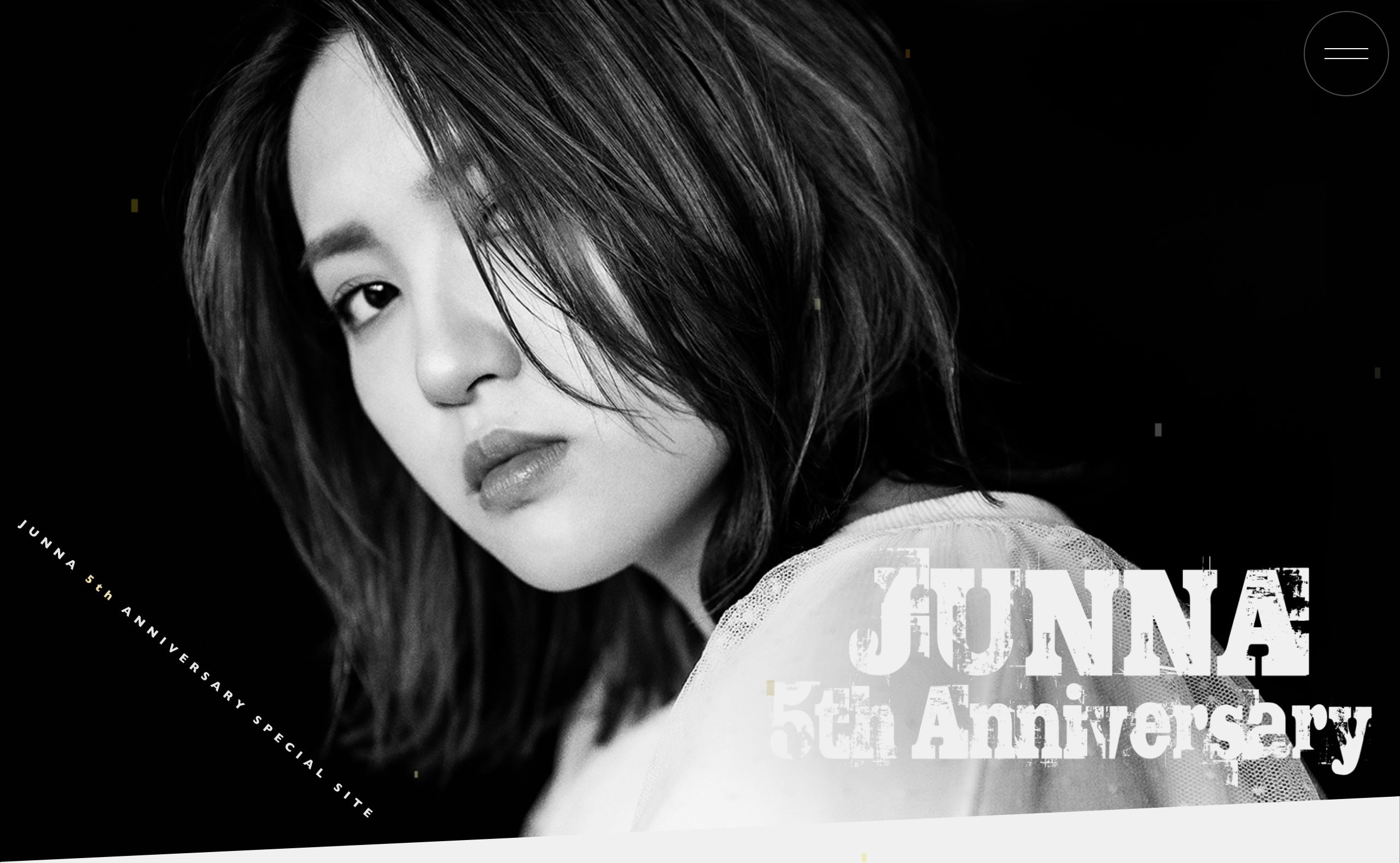 JUNNA 5th ANNIVERSARY SPECIAL SITE | MUSIC WEB CLIPS - バンド・アーティスト・音楽関連のWEBデザイン ギャラリーサイト