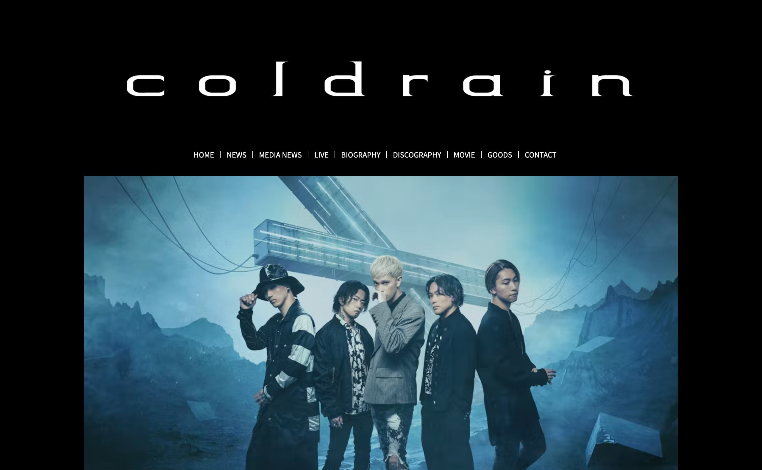 coldrain OFFICIAL SITE | MUSIC WEB CLIPS - バンド・アーティスト・音楽関連のWEBデザイン ギャラリーサイト
