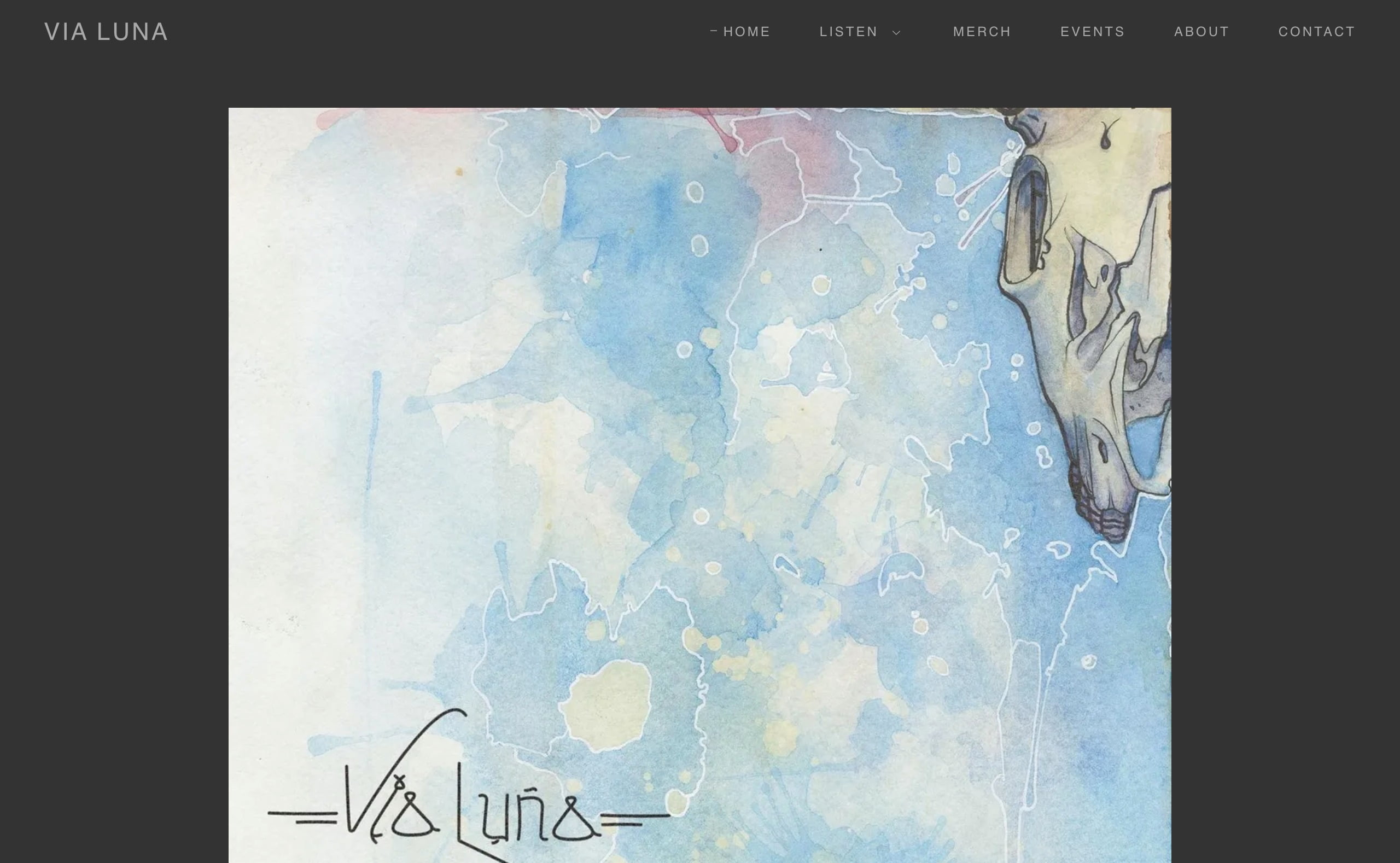 Via Luna | MUSIC WEB CLIPS - バンド・アーティスト・音楽関連のWEBデザイン ギャラリーサイト