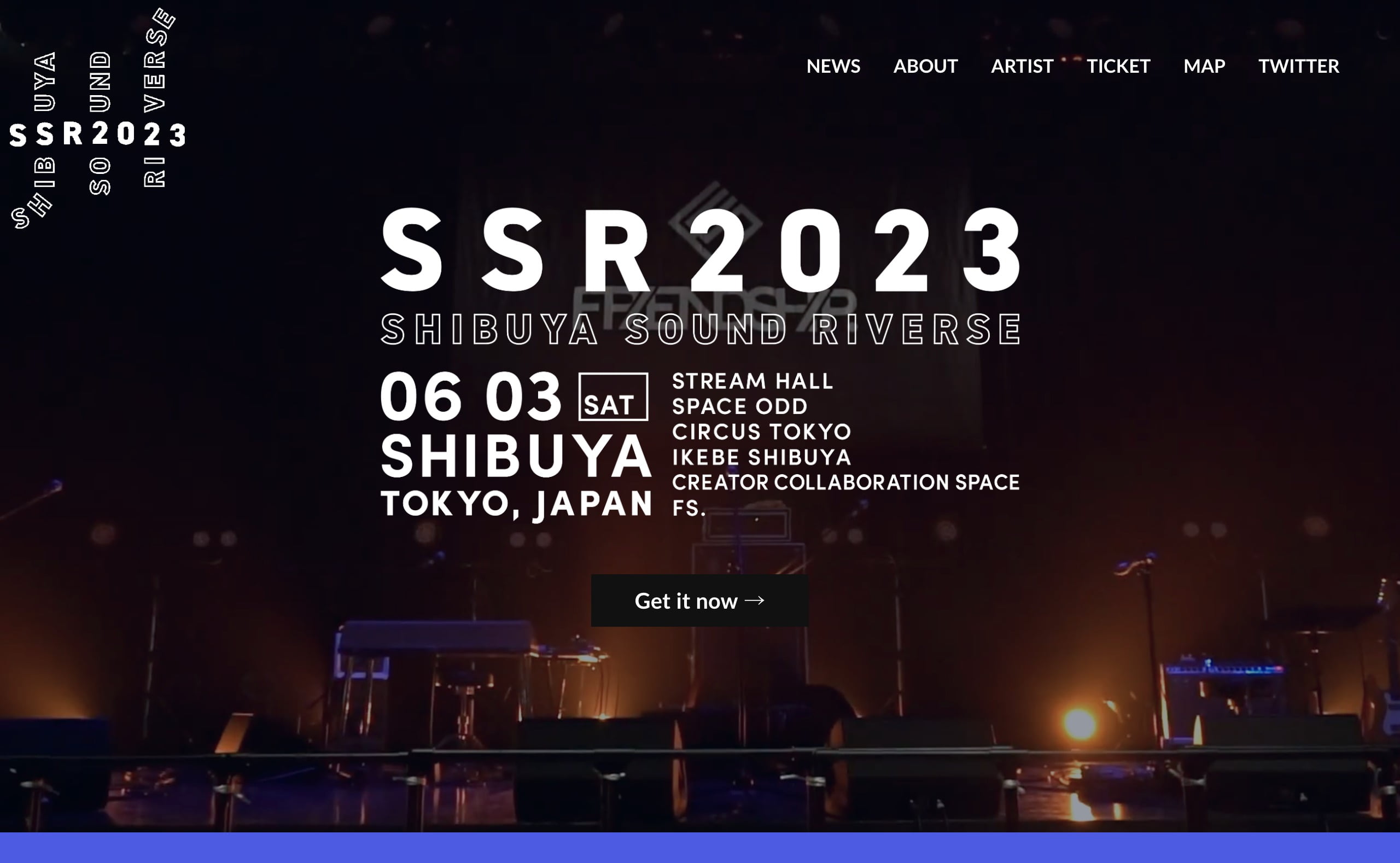 SHIBUYA SOUND RIVERSE | MUSIC WEB CLIPS - バンド・アーティスト・音楽関連のWEBデザイン ギャラリーサイト