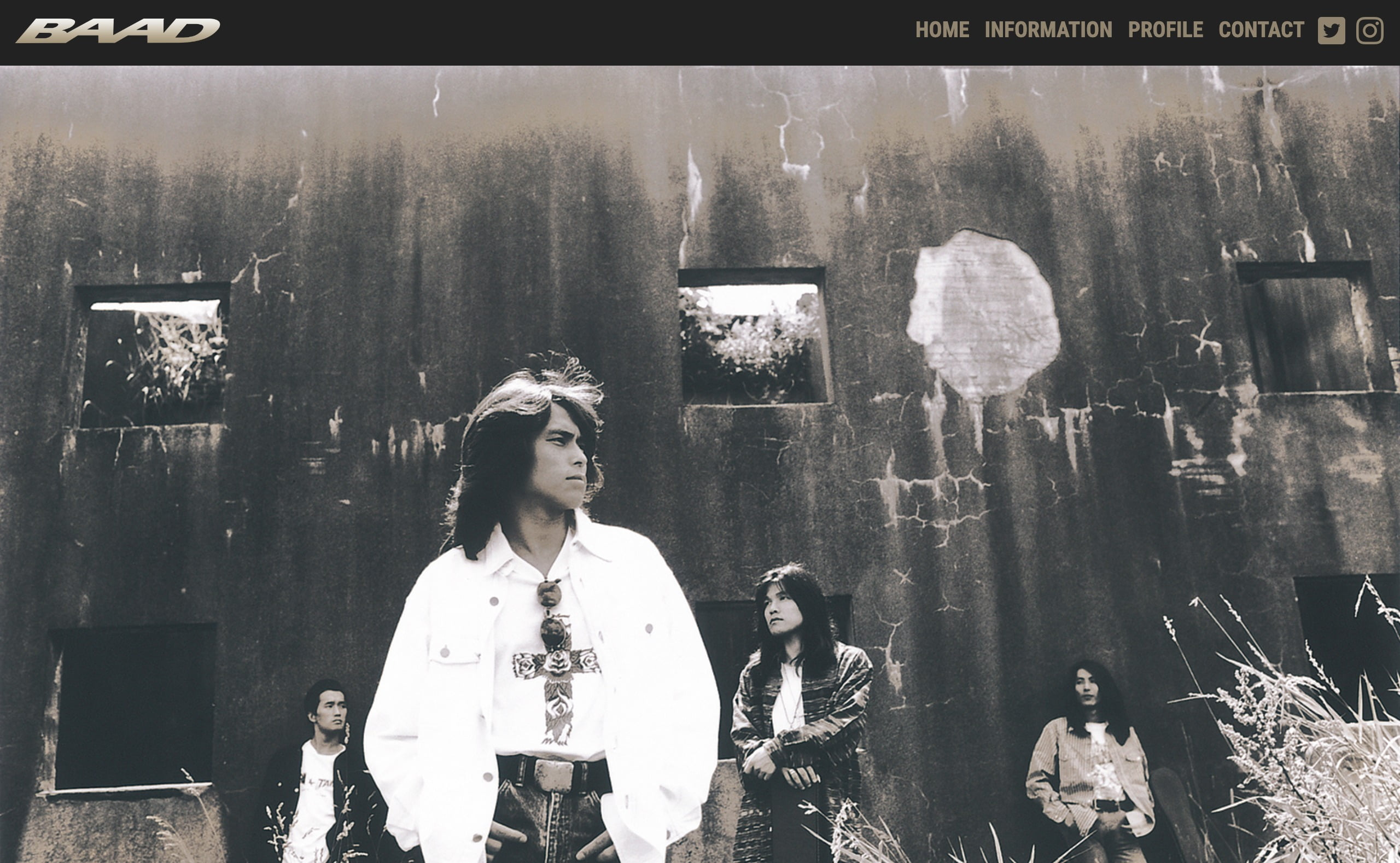 BAAD Official website | MUSIC WEB CLIPS - バンド・アーティスト・音楽関連のWEBデザイン ギャラリーサイト