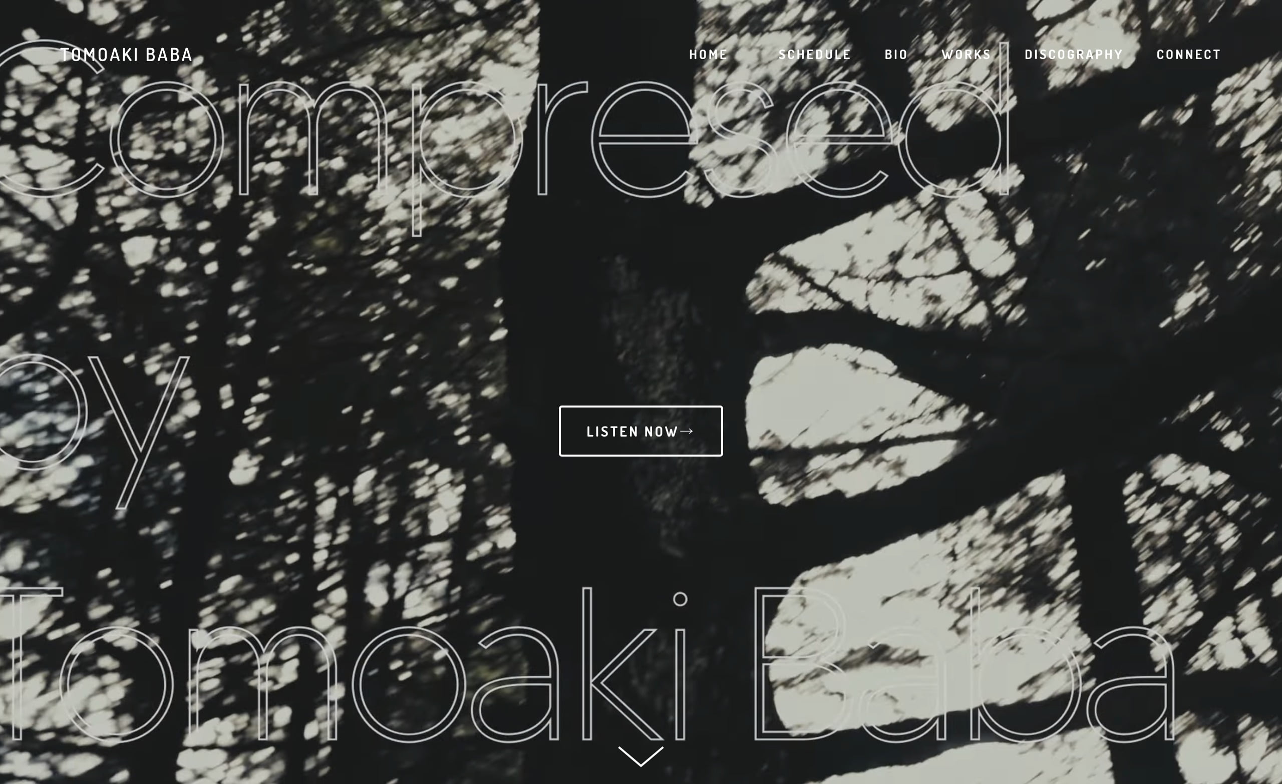 Tomoaki Baba | MUSIC WEB CLIPS - バンド・アーティスト・音楽関連のWEBデザイン ギャラリーサイト