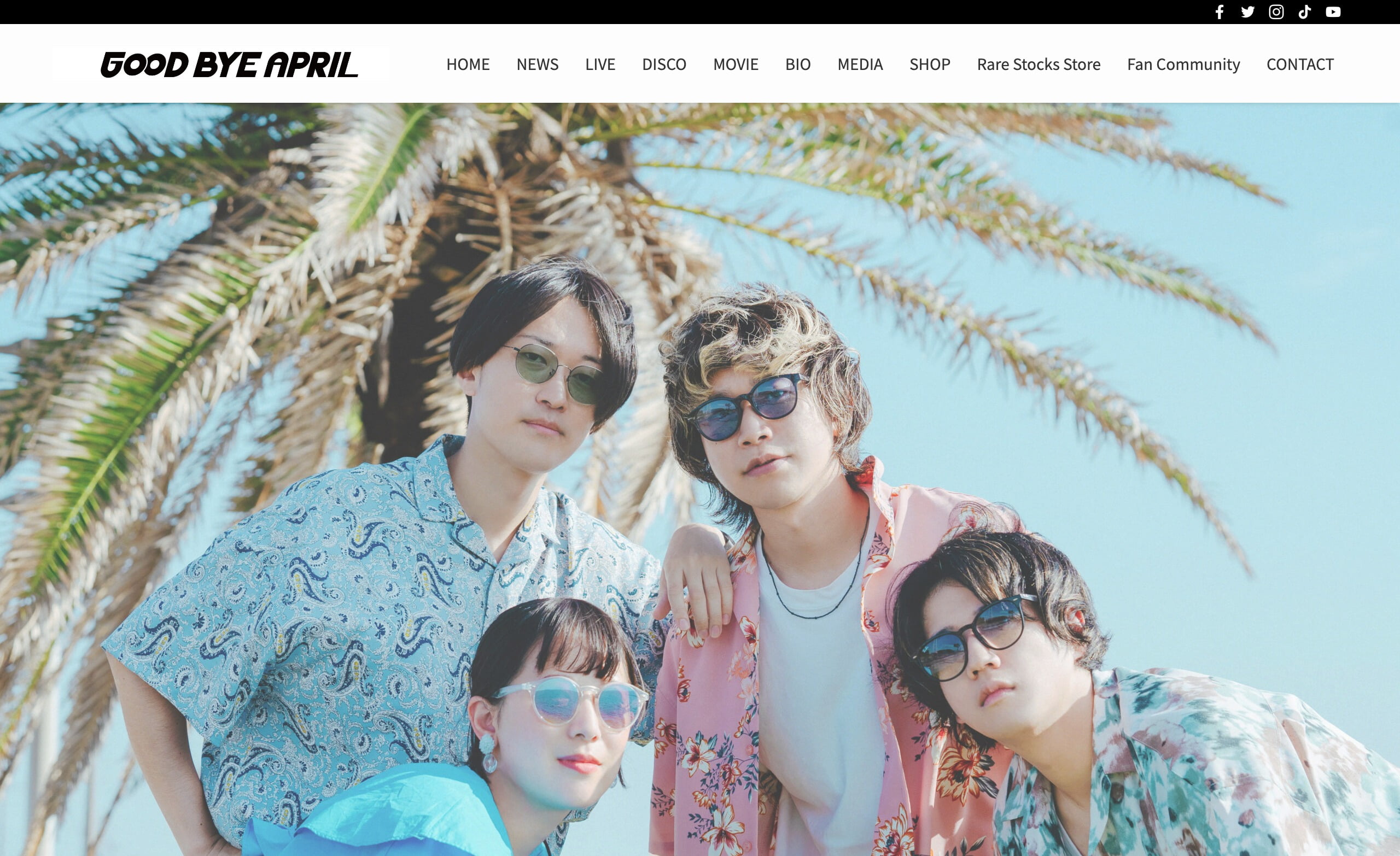 GOOD BYE APRIL OFFICIAL SITE | MUSIC WEB CLIPS - バンド・アーティスト・音楽関連のWEB ...