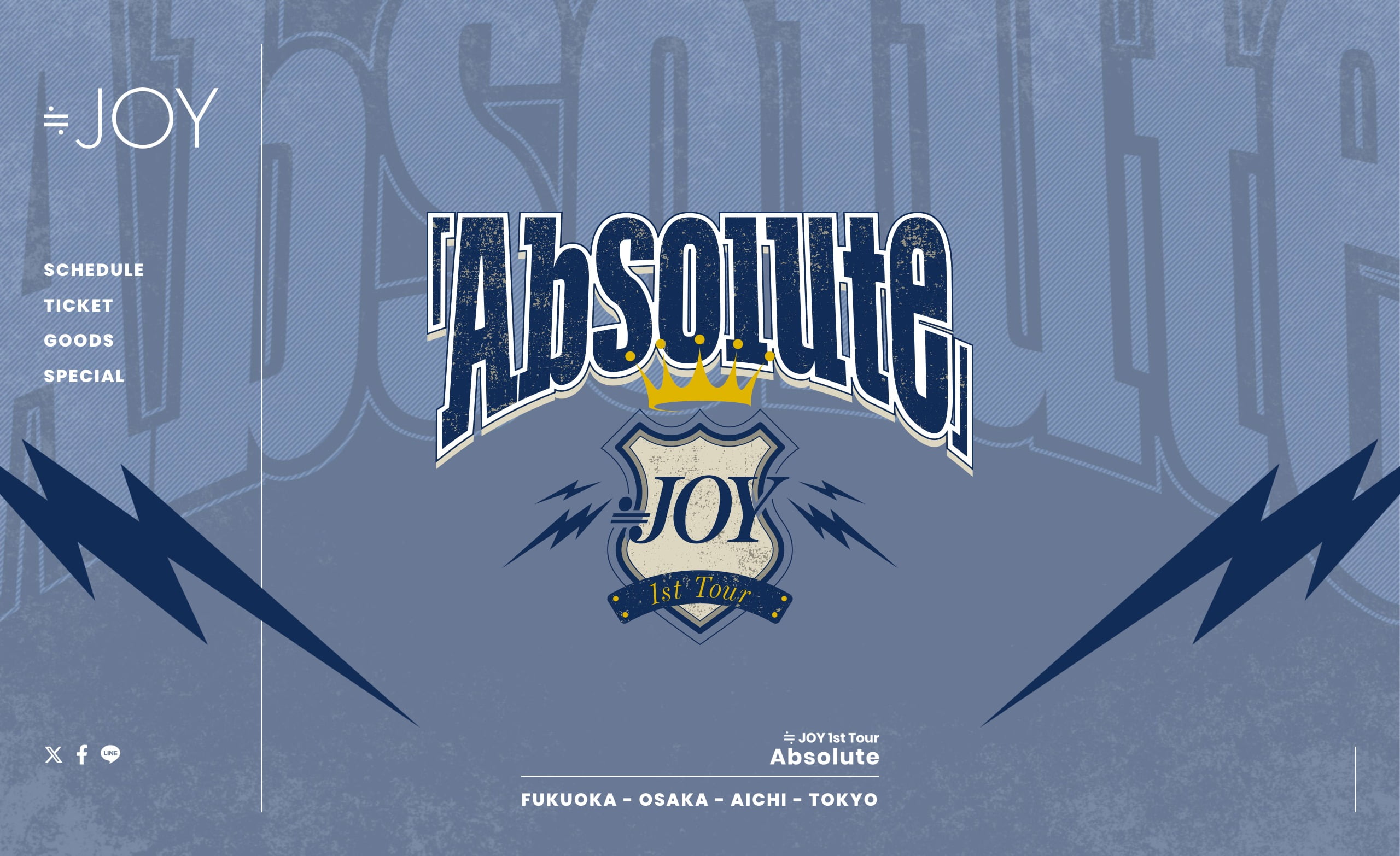 ≒JOY 1st Tour「Absolute」｜≒JOY（ニアリーイコールジョイ）オフィシャルサイト | MUSIC WEB CLIPS ...