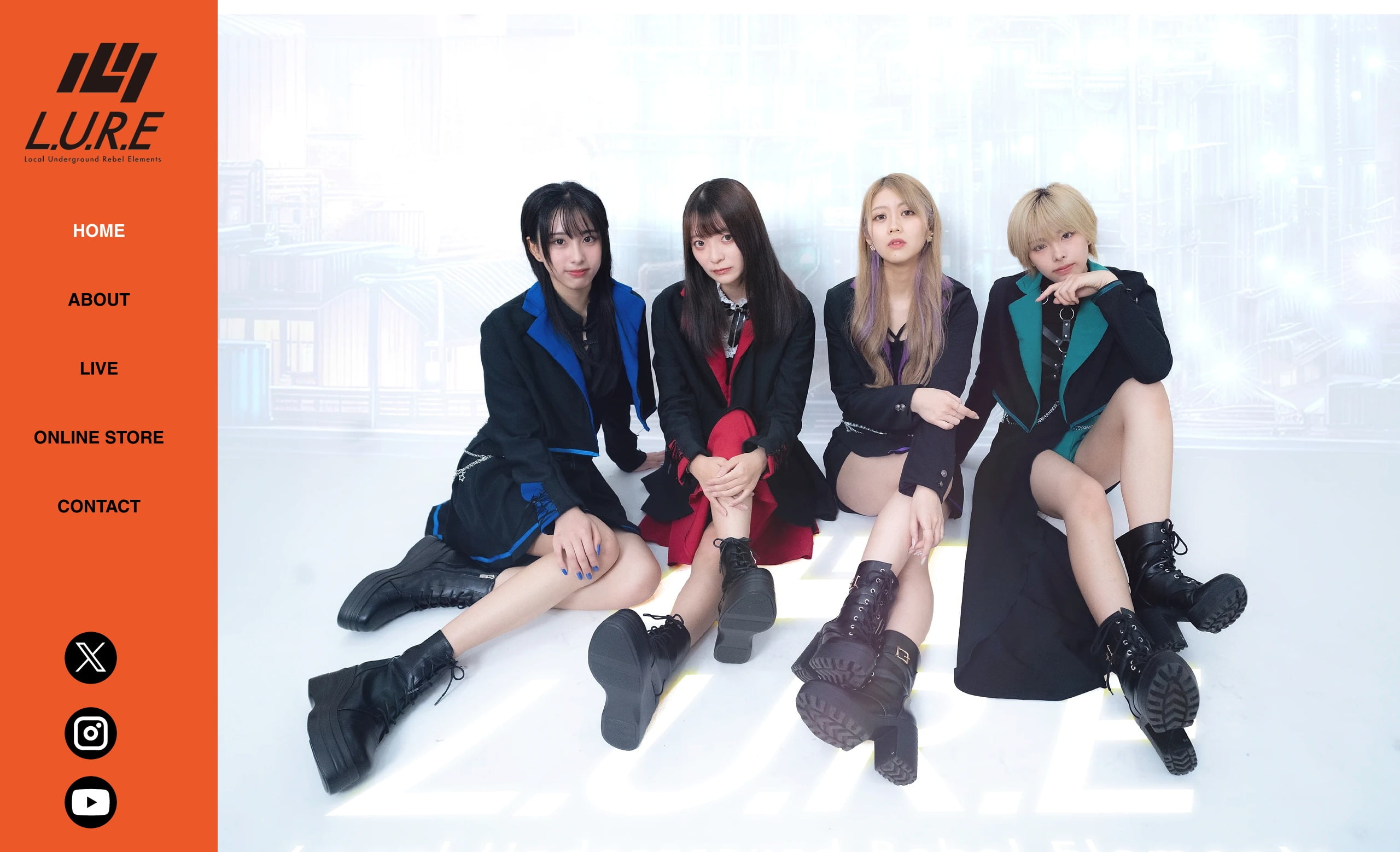 HOME | LURE: 公式サイト | 山口発のローカルアイドル | MUSIC WEB CLIPS - バンド・アーティスト・音楽関連の ...