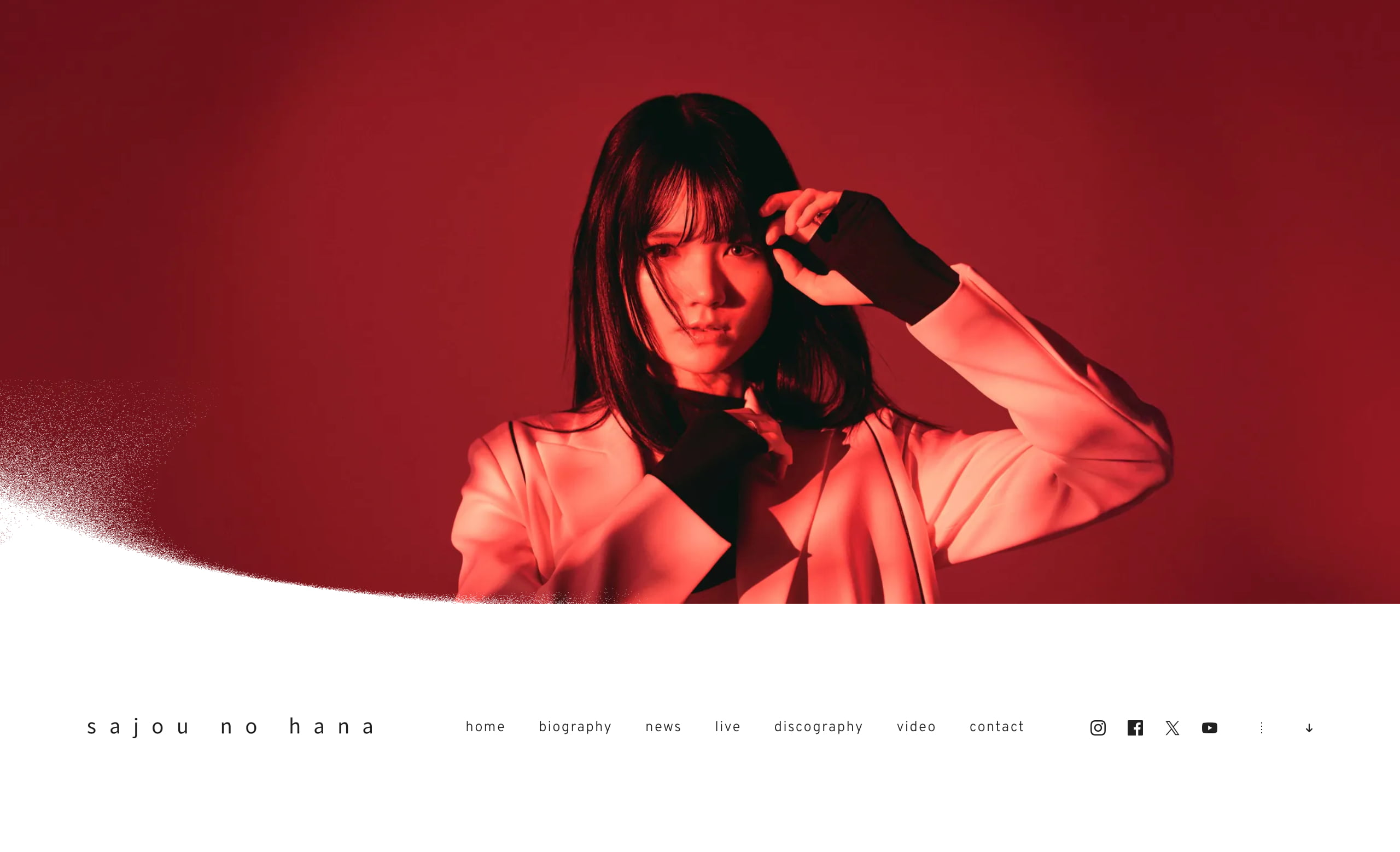 sajou no hana Official Website | MUSIC WEB CLIPS - バンド・アーティスト・音楽関連のWEBデザイン ギャラリーサイト