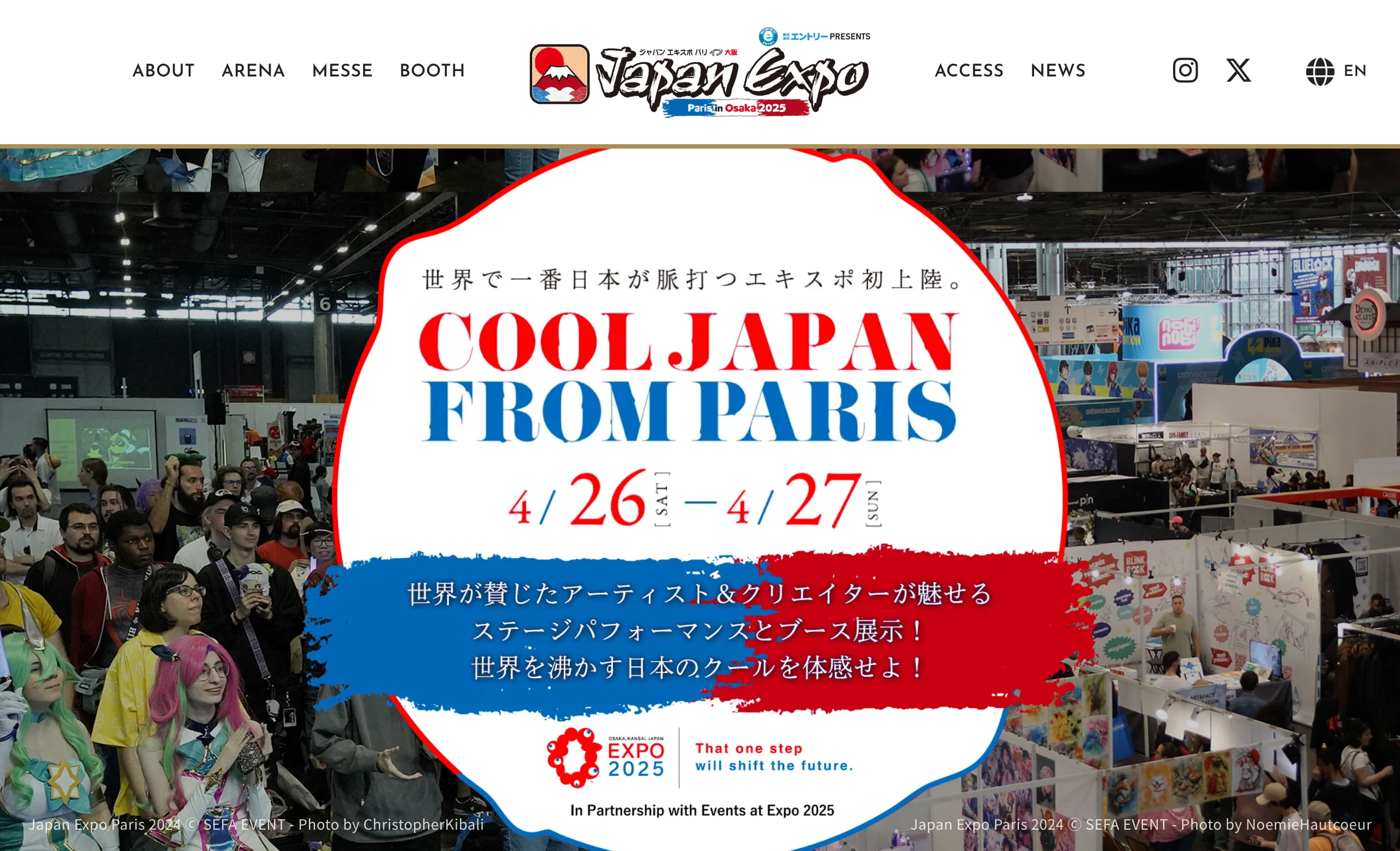 Japan Expo Paris in Osaka 2025（ジャパンエキスポパリ イン 大阪） | MUSIC WEB CLIPS - バンド・アーティスト・音楽関連のWEBデザイン ...