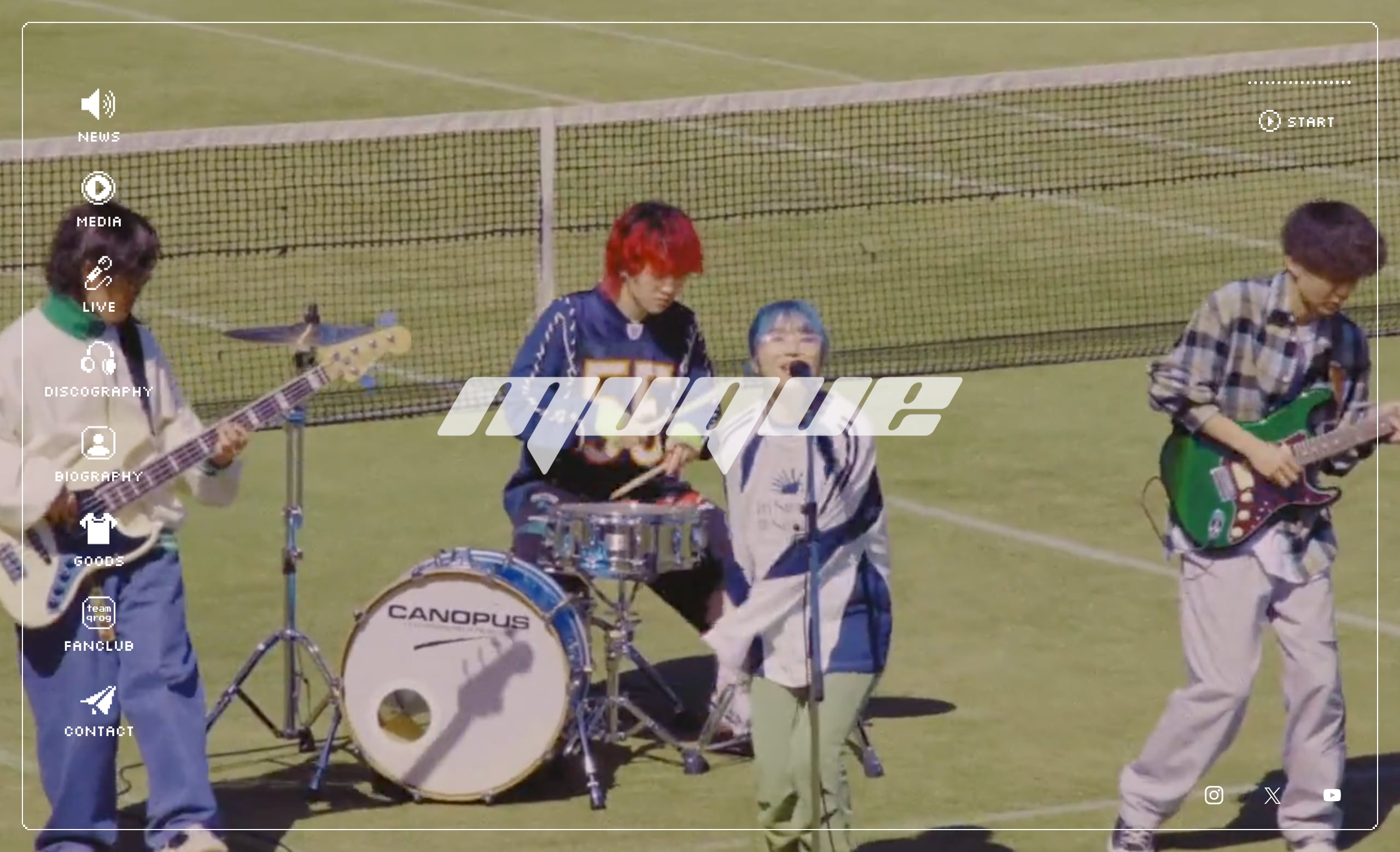 muque(ムク)｜muque Official Web Site | MUSIC WEB CLIPS - バンド・アーティスト・音楽関連のWEBデザイン ギャラリーサイト